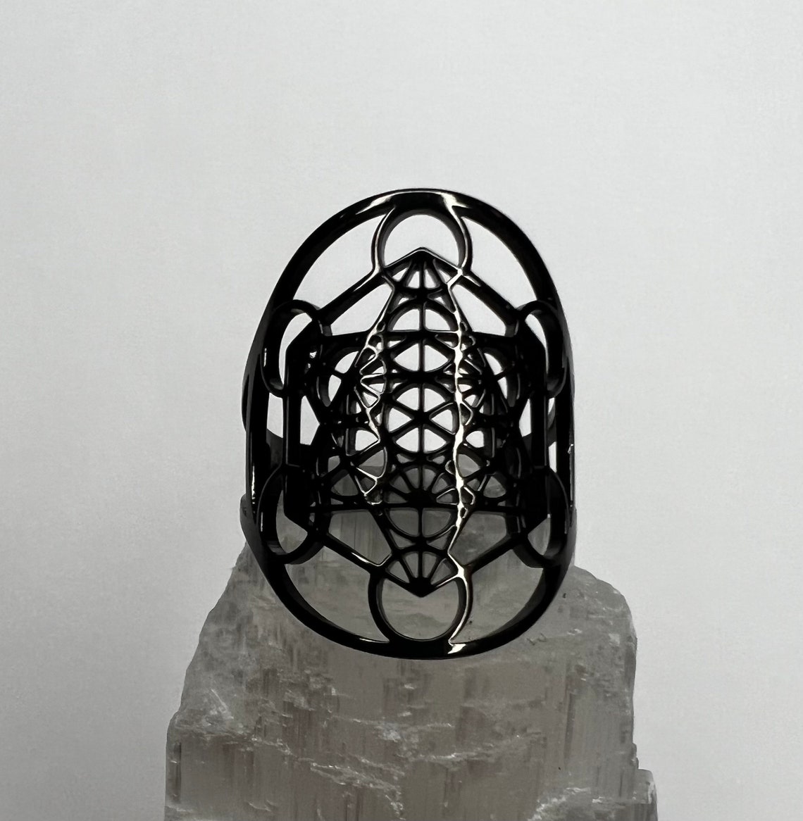 Archangel Metatrons Cube Ring - Etsy