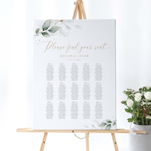 seating chart template etsy