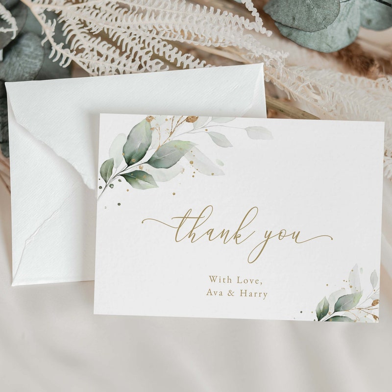 Boho Thank You Cards - Etsy