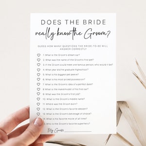 How Well Does the Bride Know the Groom, Does the Bride Really Know the ...