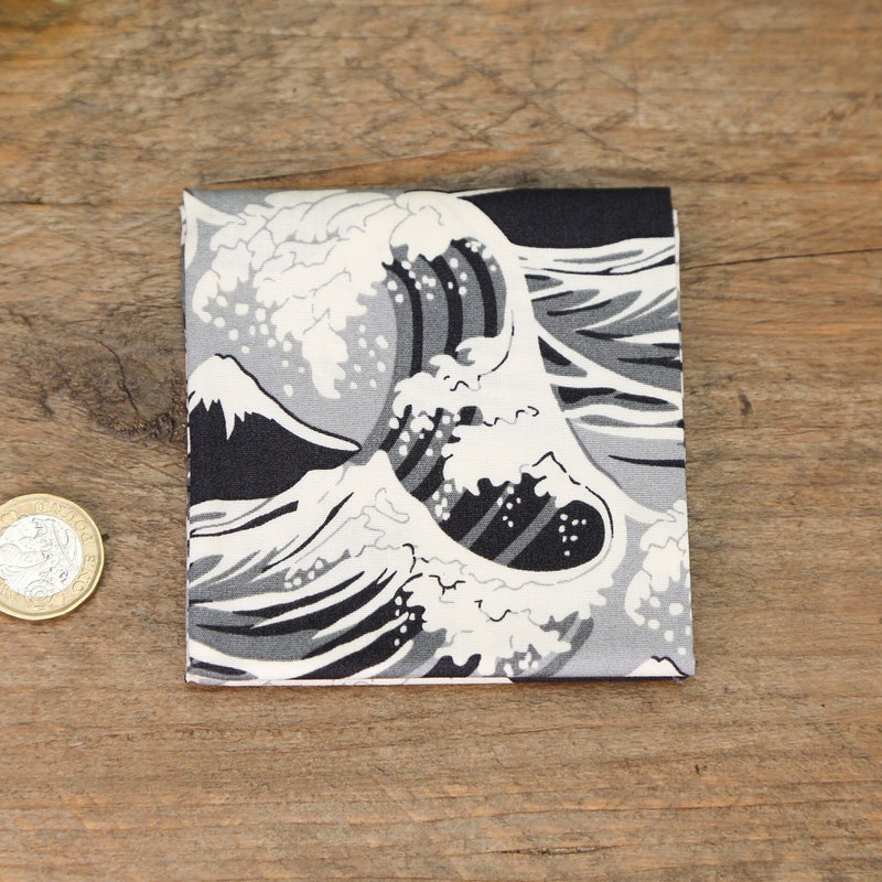 Wave Pocket Square - Etsy