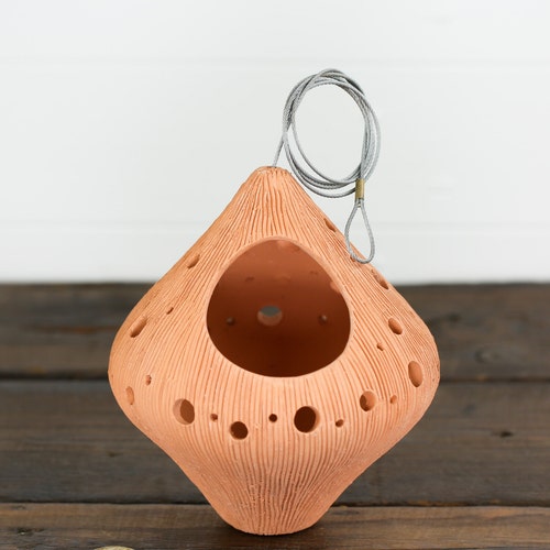 Handmade Terracotta Sphere Hanging Plant Pot Orchid Pot Garden - Etsy UK