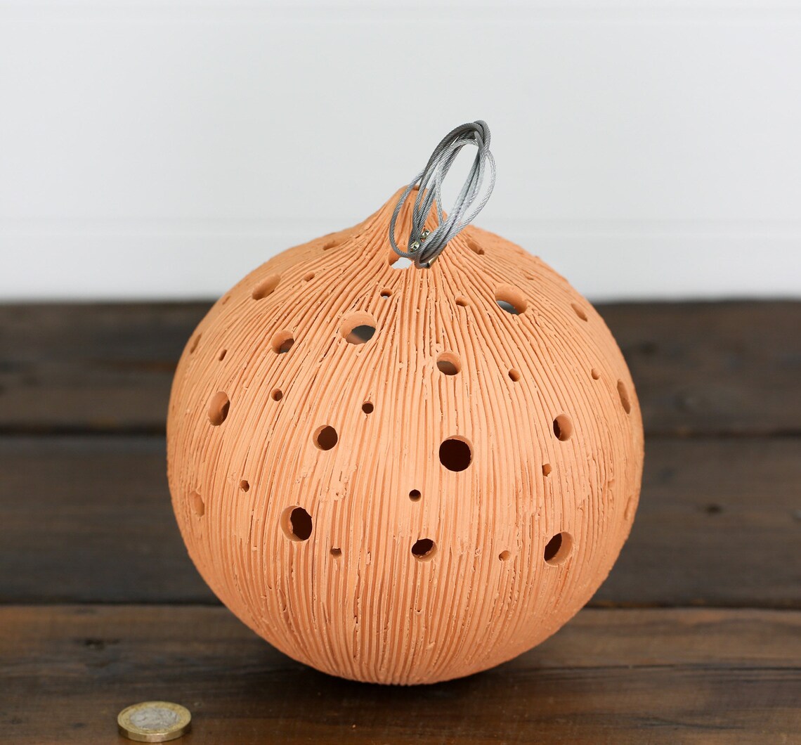 Handmade Terracotta Sphere Hanging Plant Pot Orchid Pot Garden - Etsy UK