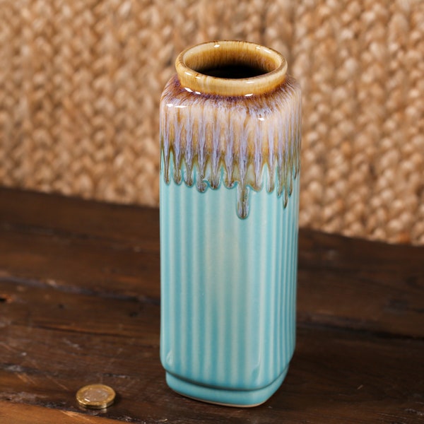 Turquoise Vase - Etsy