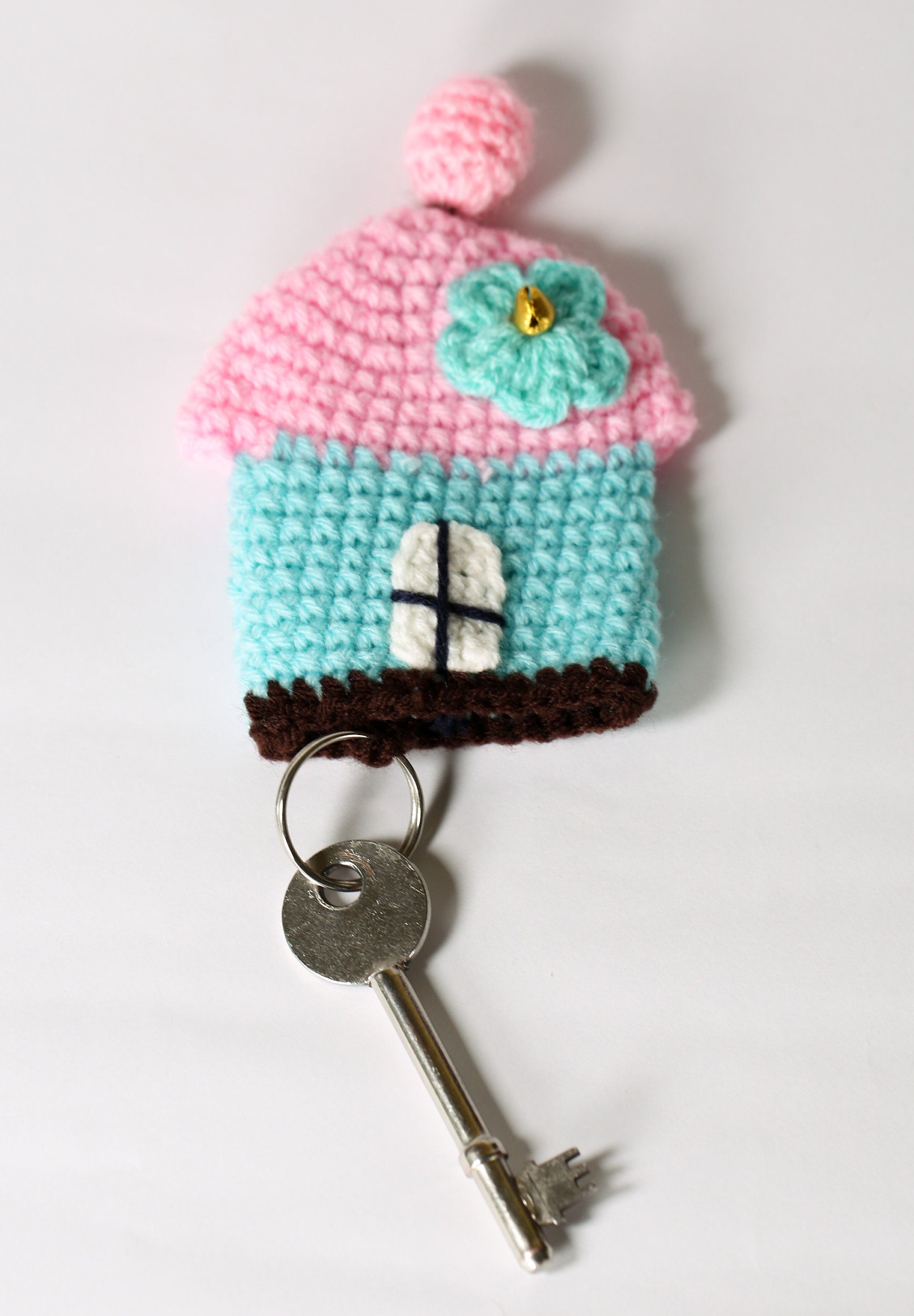 Handmade Crochet House Keyring Holder Fob Amigurumi Key Cover - Etsy