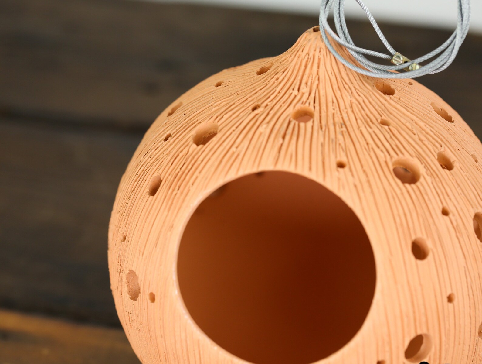 Handmade Terracotta Sphere Hanging Plant Pot Orchid Pot Garden - Etsy UK