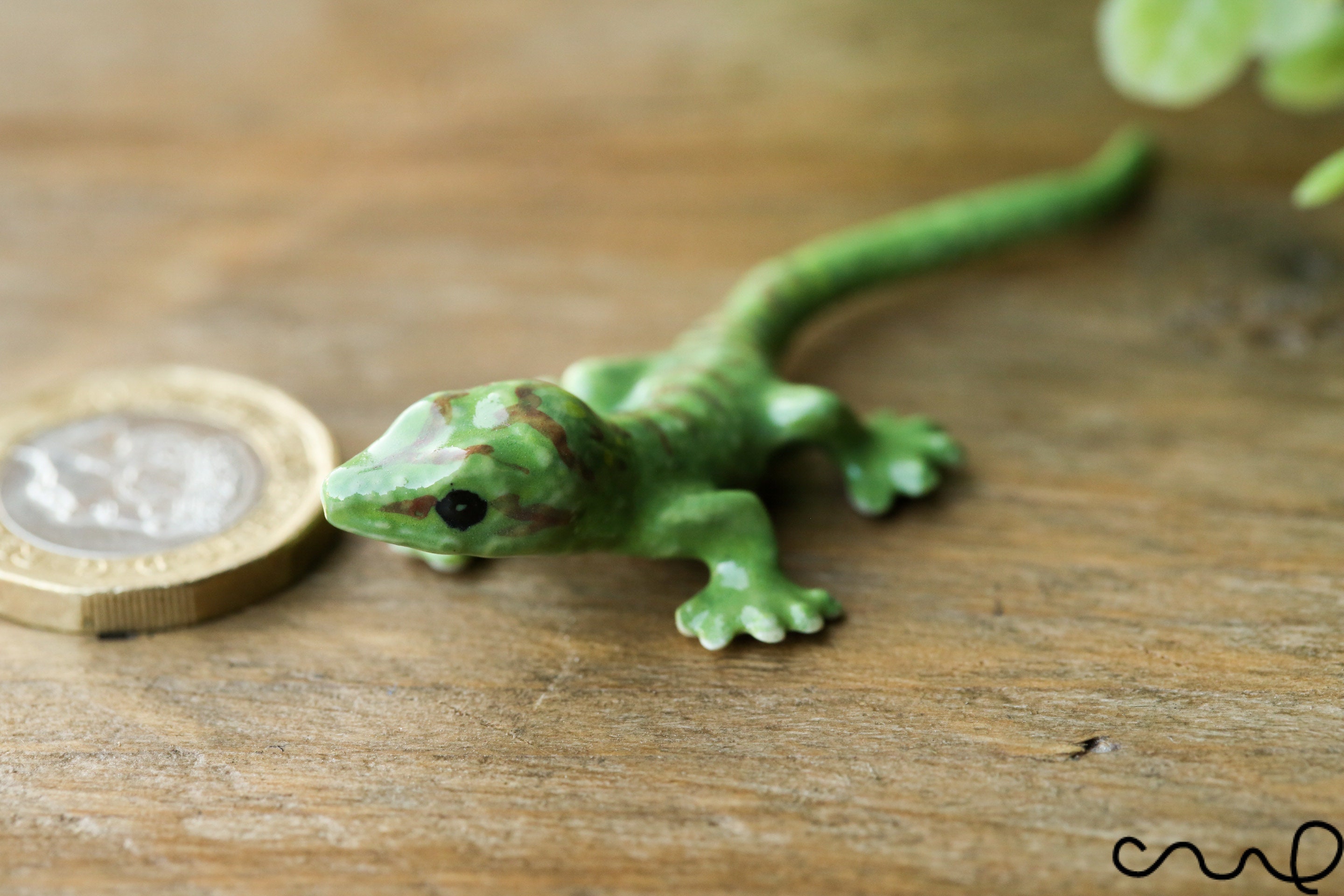 Handmade Green Ceramic Lizard Animal Figurine Pottery Ornament - Etsy