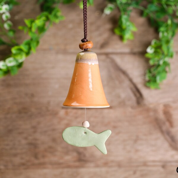 Ceramic Bell Wind Chime - Etsy