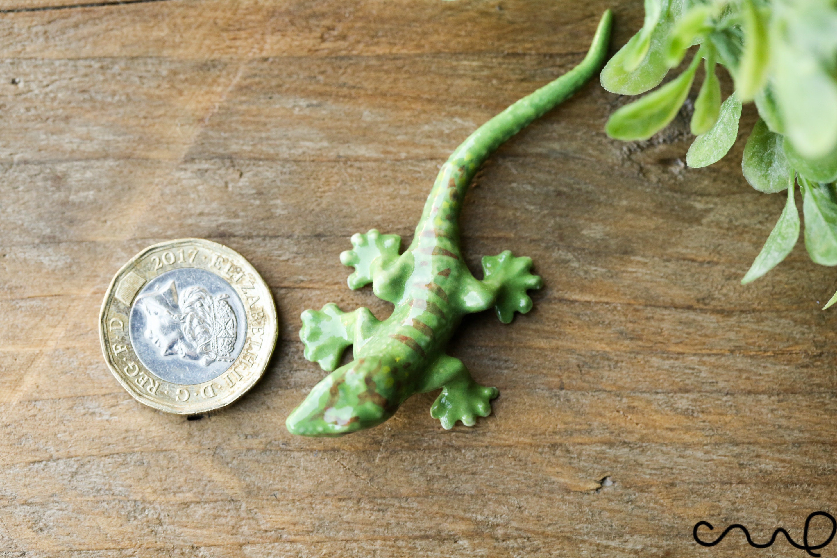 Handmade Green Ceramic Lizard Animal Figurine Pottery Ornament - Etsy