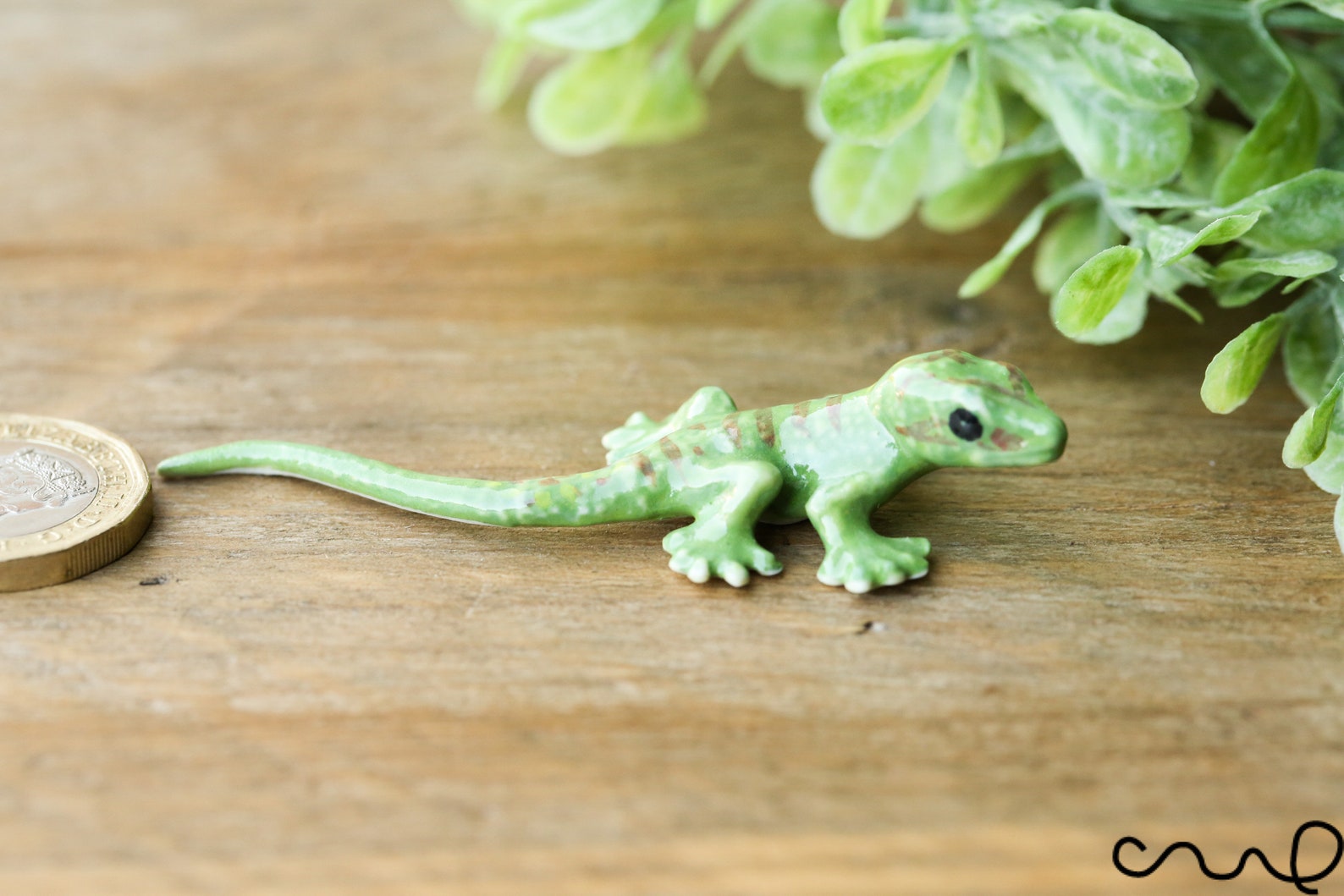 Handmade Green Ceramic Lizard Animal Figurine Pottery Ornament - Etsy