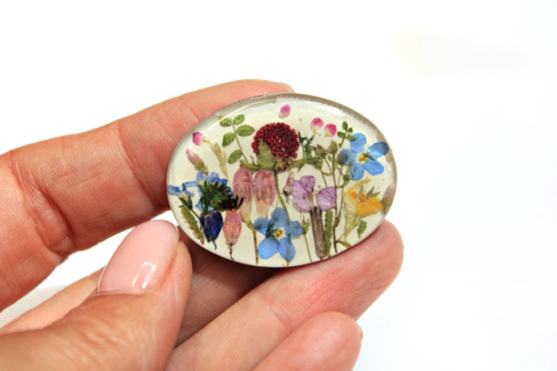 Terrarium Nature Brooch Vintage Brooch Gift for Girl Botanical - Etsy