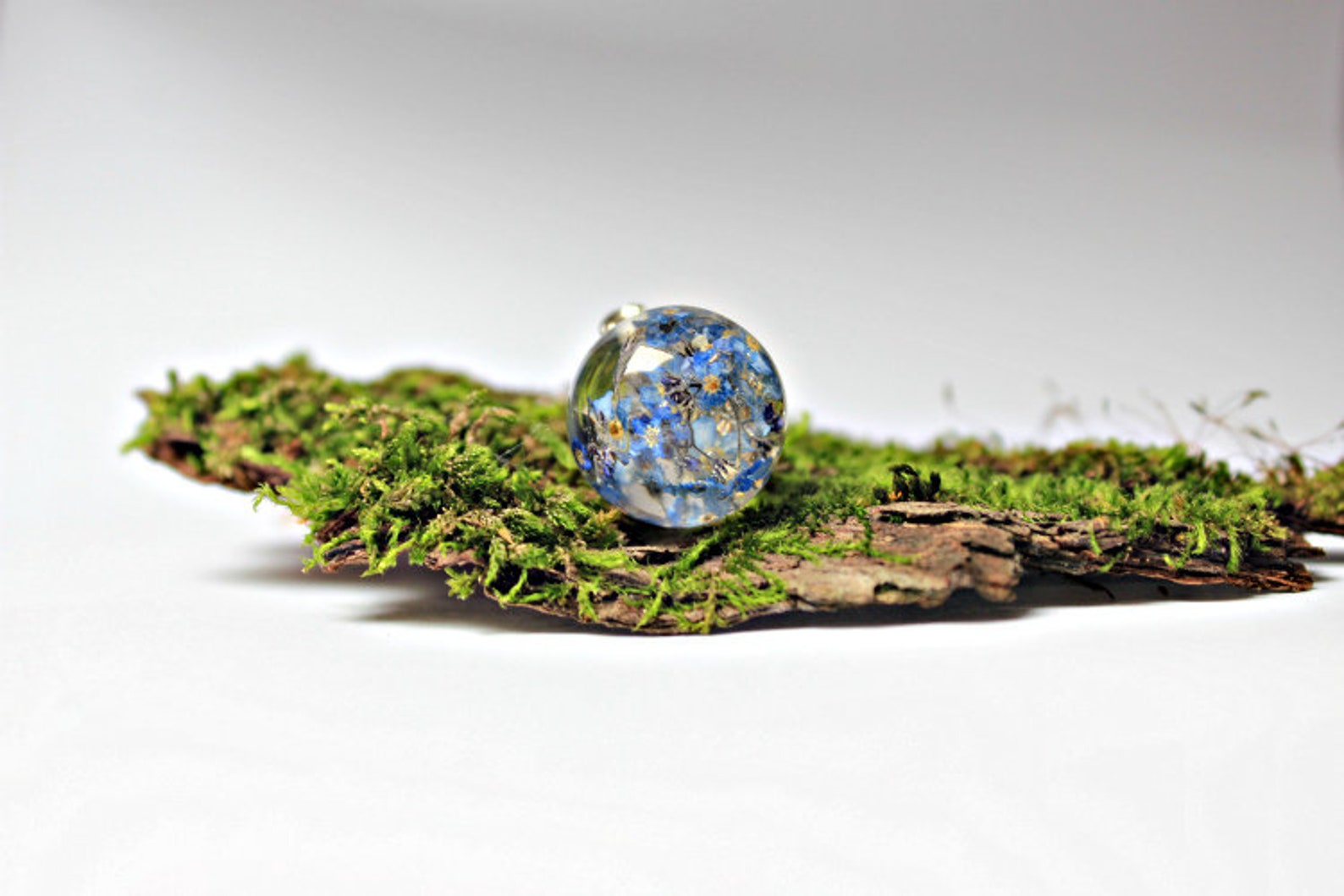 Pendant Balloon With Forget-me-nots Pendant Sphere With Forget-me-nots ...