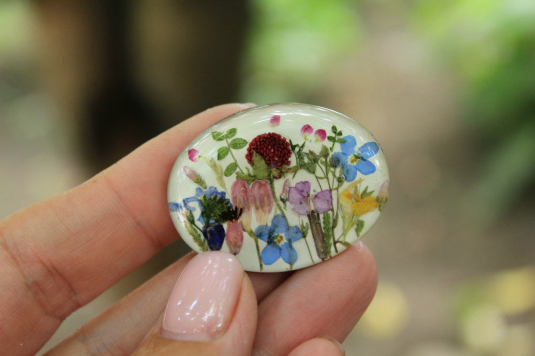 Terrarium Nature Brooch Vintage Brooch Gift for Girl Botanical Brooch ...