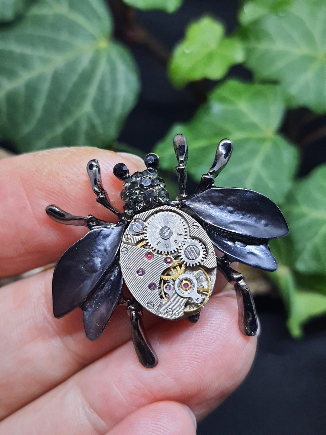 Steampunk Beetle Broosh Clockface Insects Jewelry Industrial Brass ...
