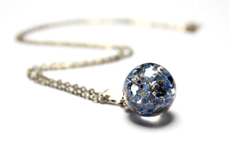 Pendant Balloon With Forget-me-nots Pendant Sphere With Forget-me-nots ...