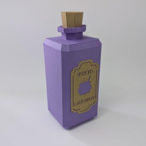 Potion Bottles 3D Papercraft | SVG,PDF | 12 Potions,elixers and Brews ...
