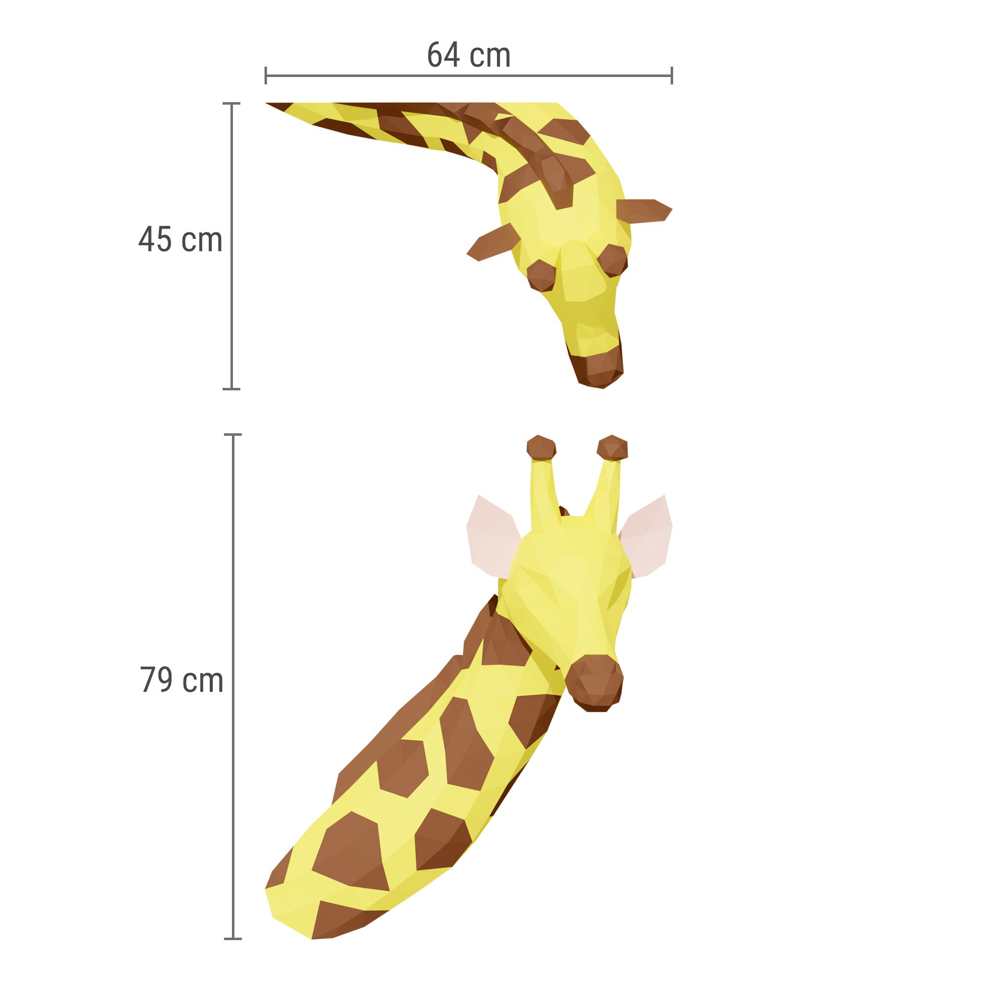 Giraffe 3D Papercraft DIY Paper Sculpture Paper Model - Etsy