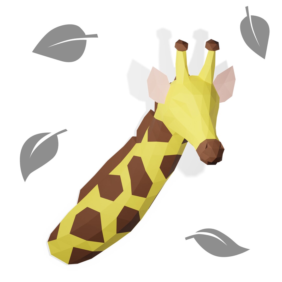 Giraffe 3D Papercraft || DIY Paper Sculpture || Paper Model Pattern ...