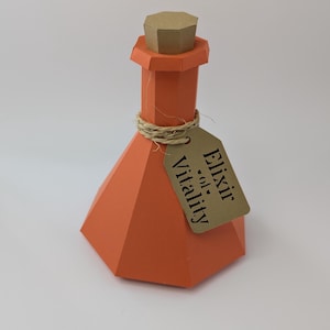 Potion Bottles 3D Papercraft | SVG,PDF | 12 Potions,elixers and Brews ...