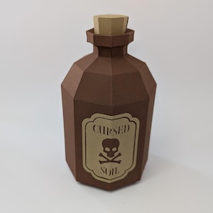 Potion Bottles 3D Papercraft | SVG,PDF | 12 Potions,elixers and Brews ...