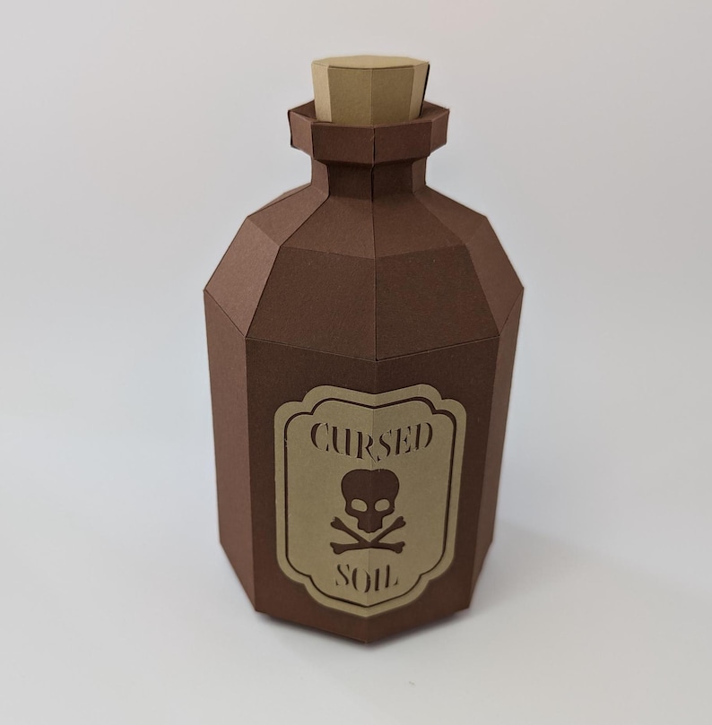 Potion Bottles 3D Papercraft | SVG,PDF | 12 Potions,elixers and Brews ...