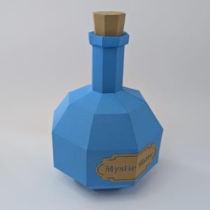 Potion Bottles 3D Papercraft | SVG,PDF | 12 Potions,elixers and Brews ...