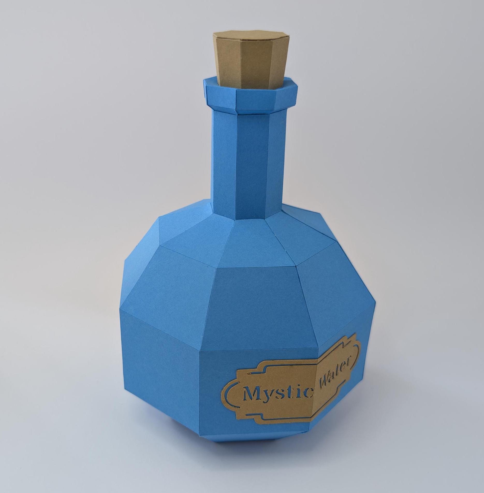 Potion Bottles 3D Papercraft | SVG,PDF | 12 Potions,elixers and Brews ...