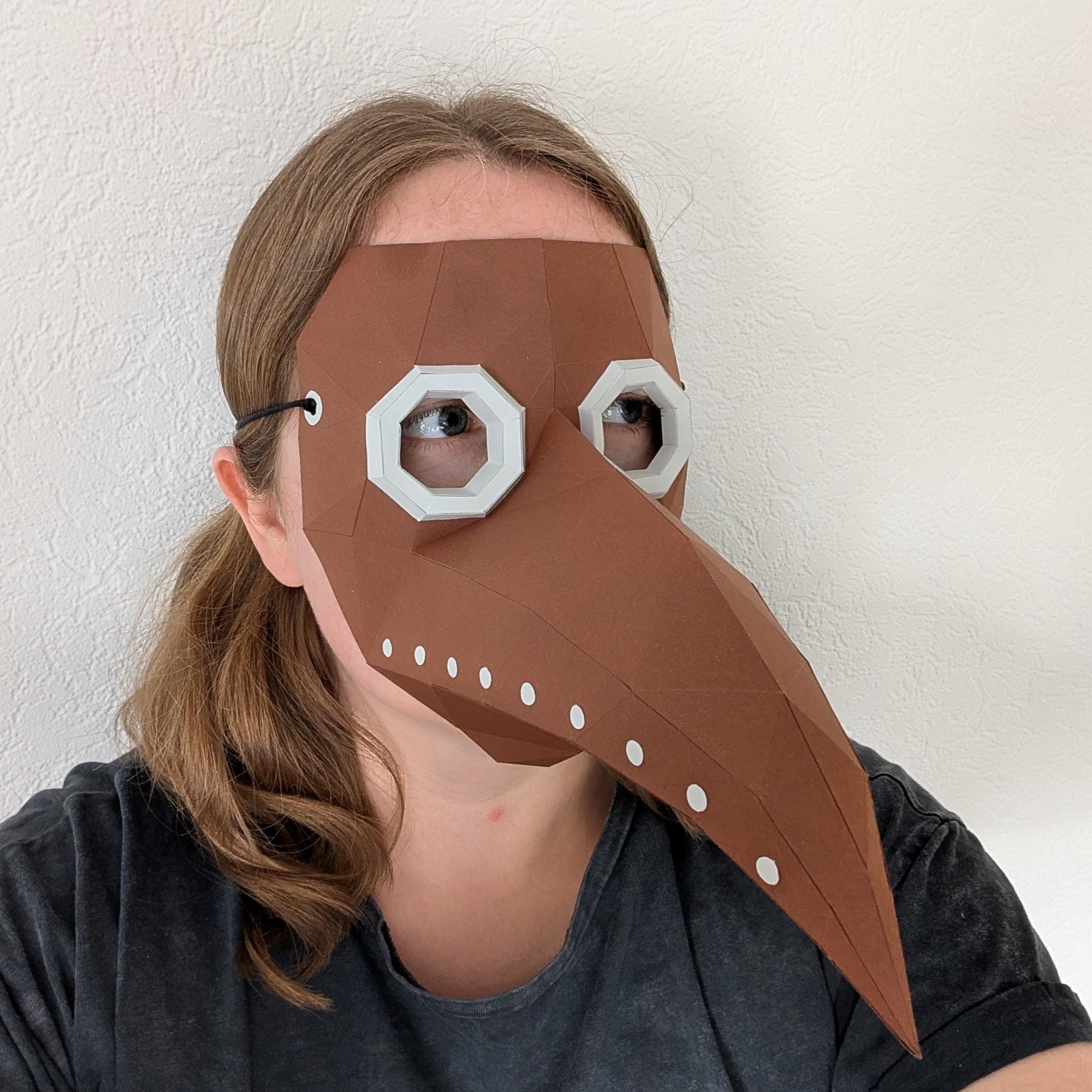 Papercraft Plague Mask Pattern | PDF and SVG Files for Cricut ...