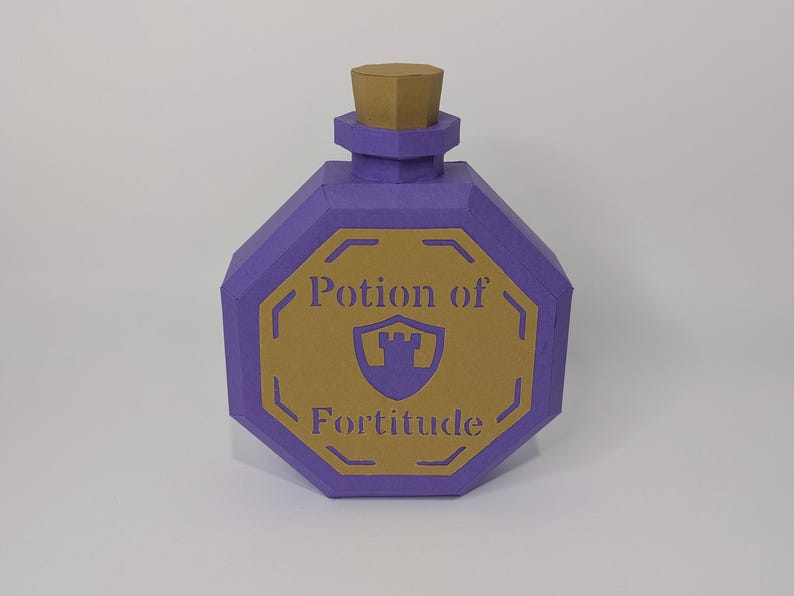 Potion Bottles 3D Papercraft Set 2| SVG,PDF |12 Potions,elixers and ...