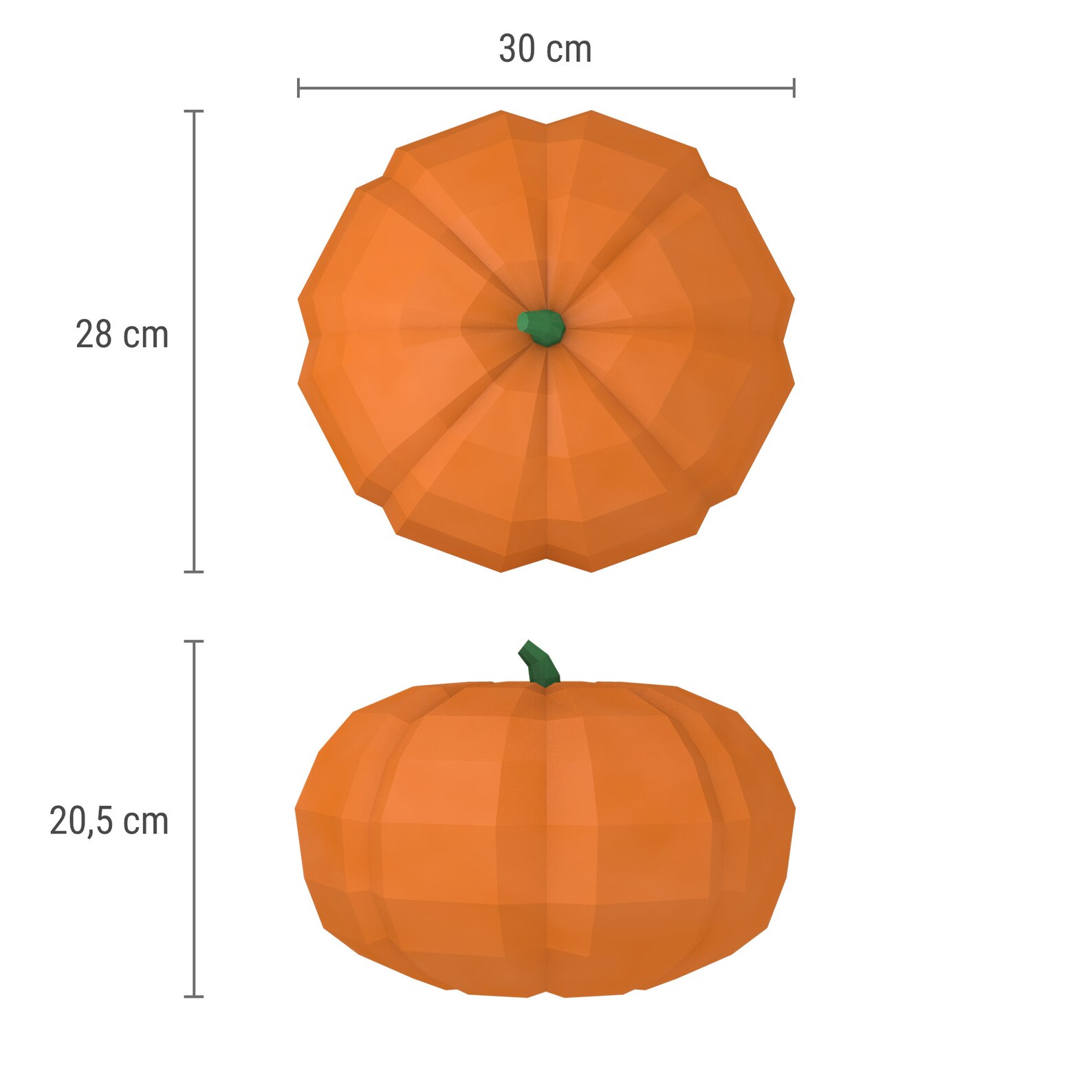 Pumpkin 3D Papercraft DIY Paper Sculpture Paper Model Pattern Do It ...