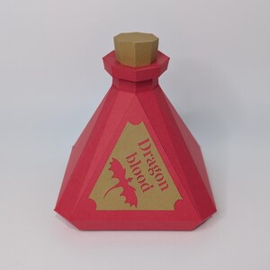 Potion Bottles 3D Papercraft Set 2| SVG,PDF |12 Potions,elixers and ...