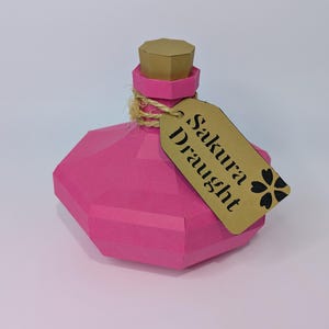 Potion Bottles 3D Papercraft Set 2| SVG,PDF |12 Potions,elixers and ...