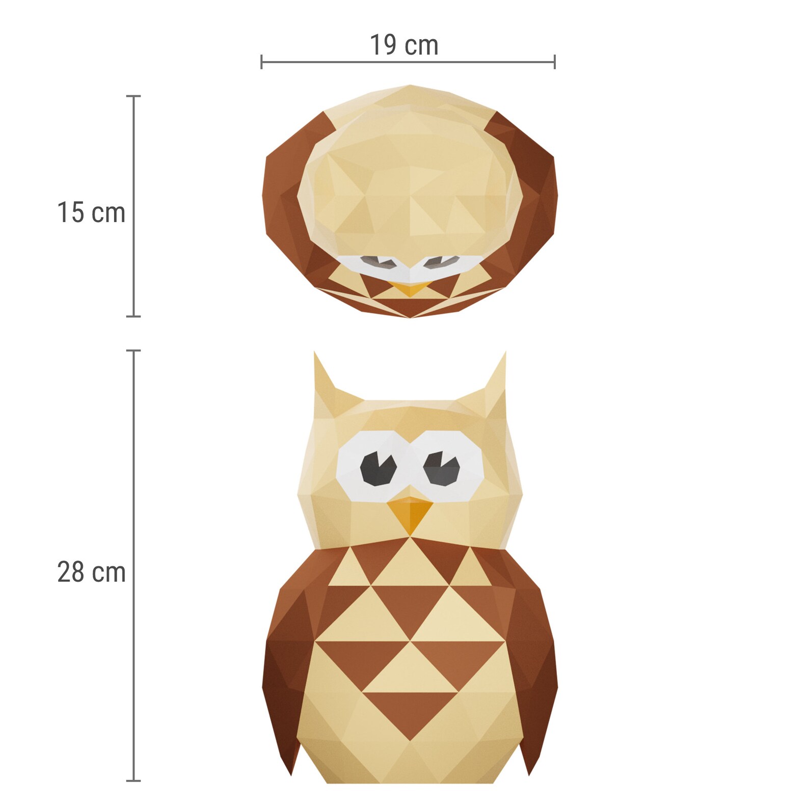 Owl 3D Papercraft DIY Paper Sculpture Paper Model Pattern Do It ...