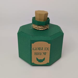Potion Bottles 3D Papercraft Set 2| SVG,PDF |12 Potions,elixers and ...