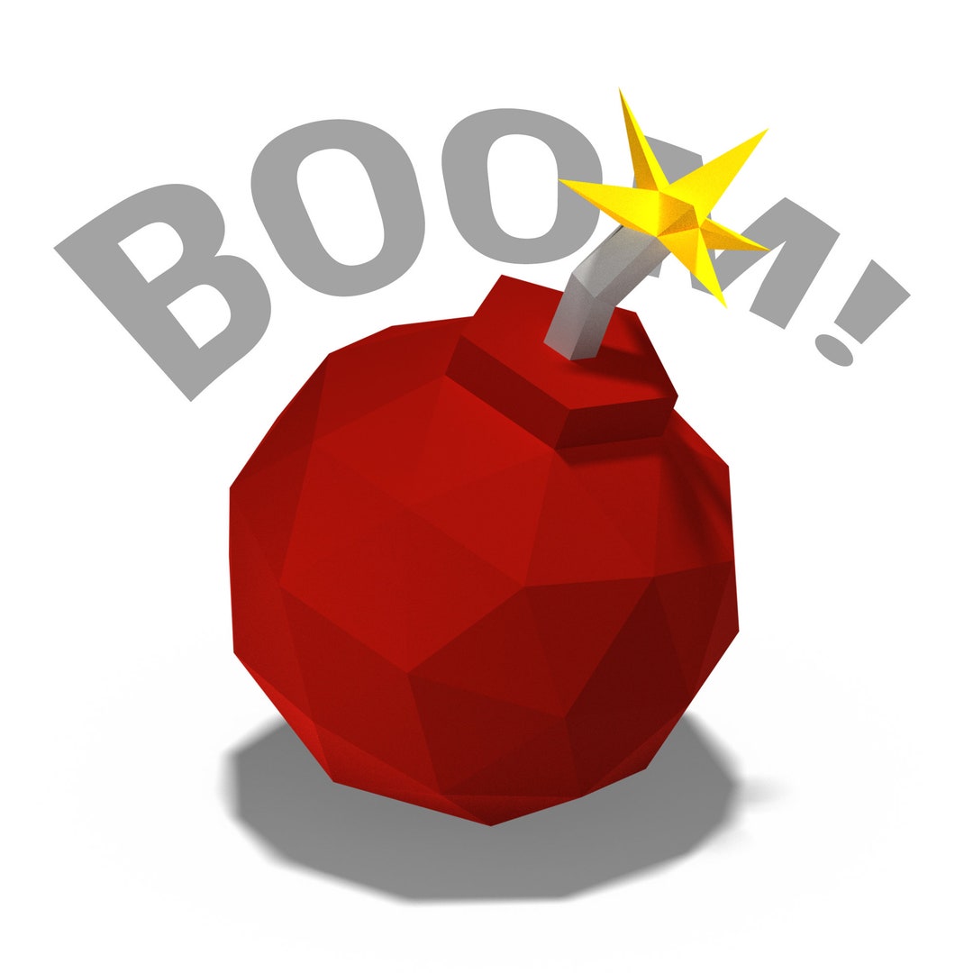 Bomb 3D Papercraft || DIY Paper Sculpture || Paper Model Pattern || Do ...