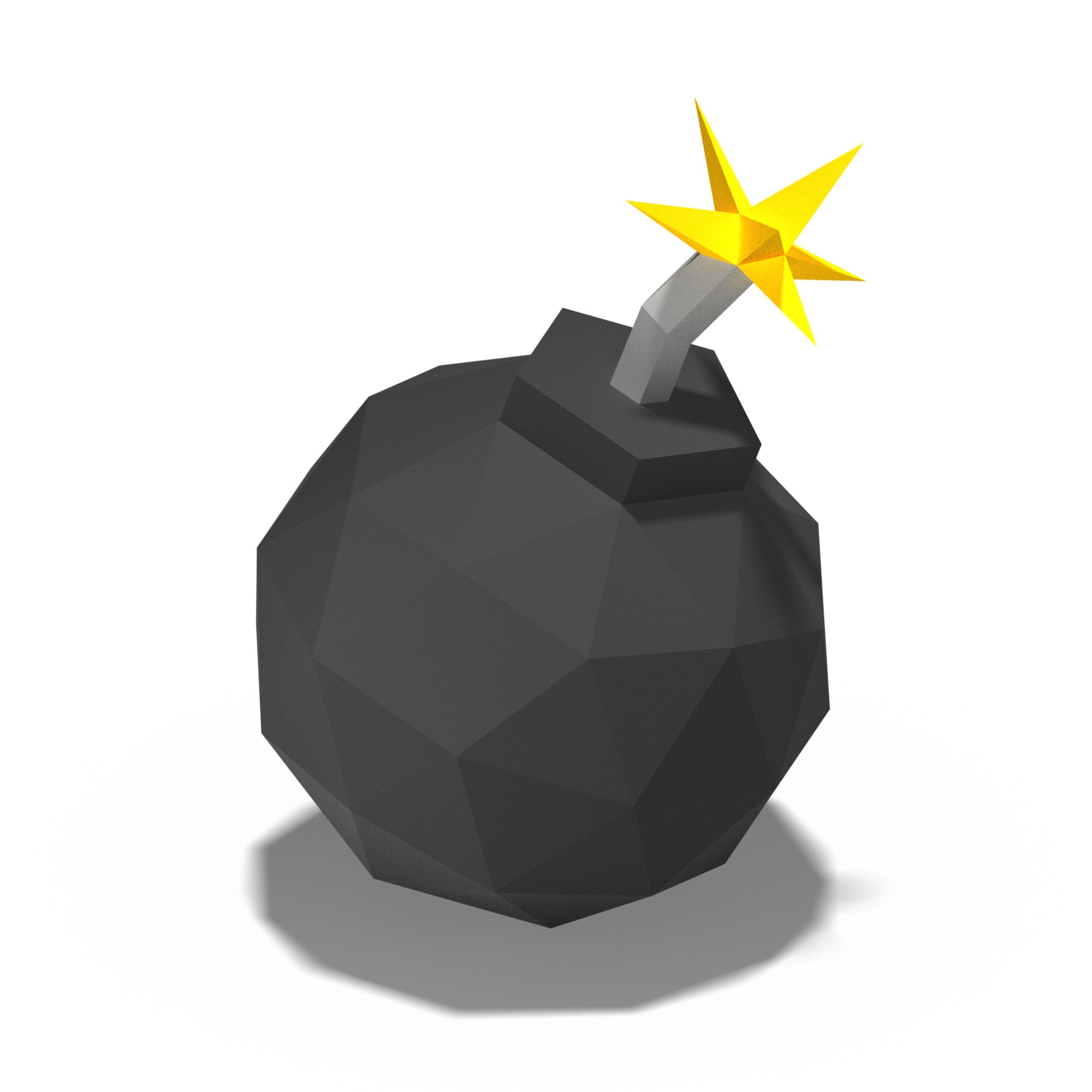 Bomb 3D Papercraft || DIY Paper Sculpture || Paper Model Pattern || Do ...