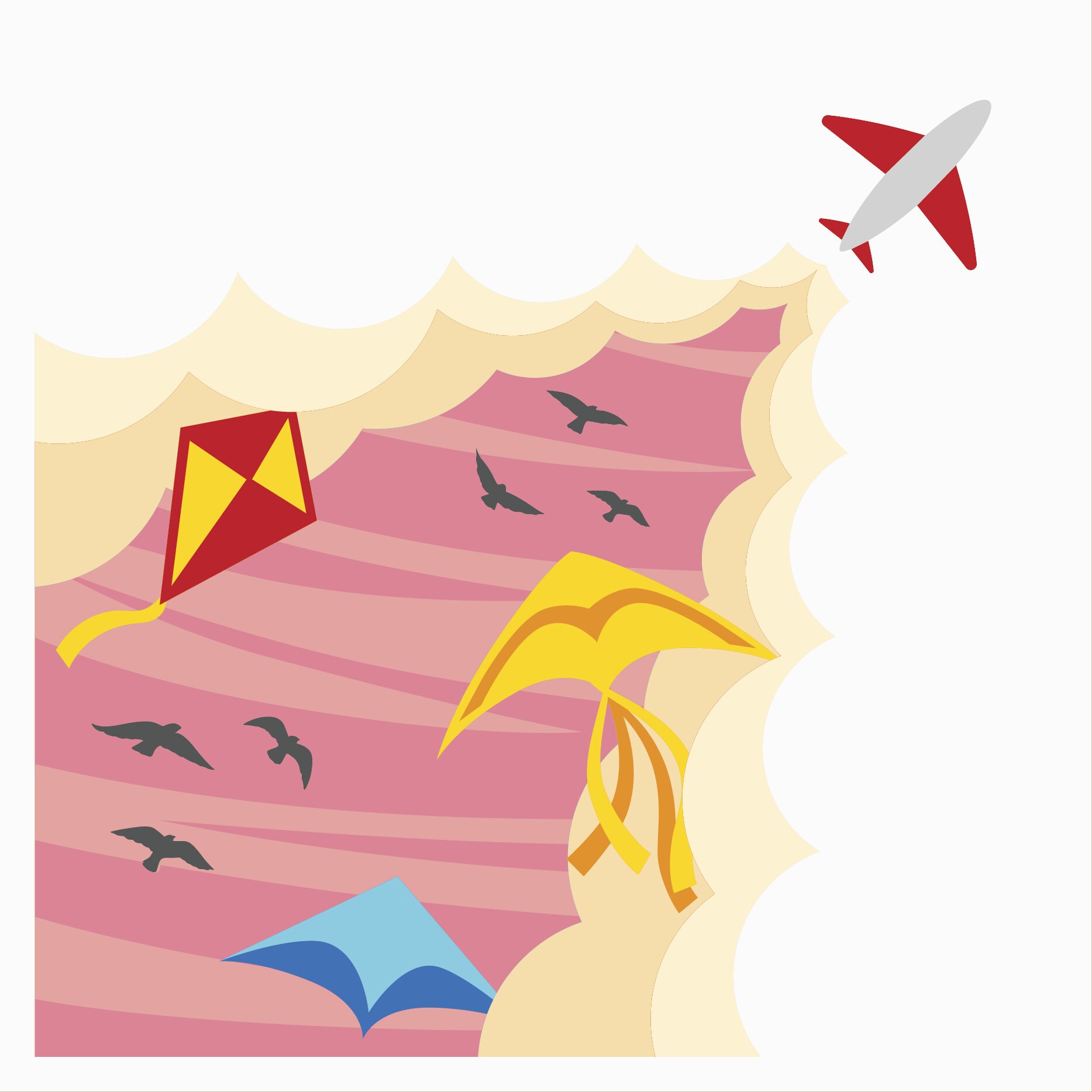 Plane - Negative Space Shadowbox | Layered Paper/cardstock | SVG, EPS ...