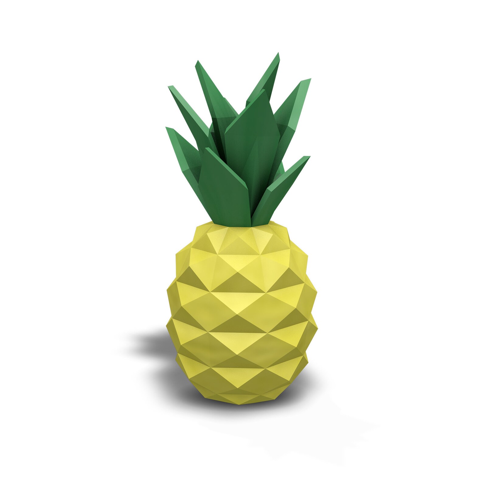 Pineapple 3D Papercraft || DIY Paper Sculpture || Paper Model Pattern ...
