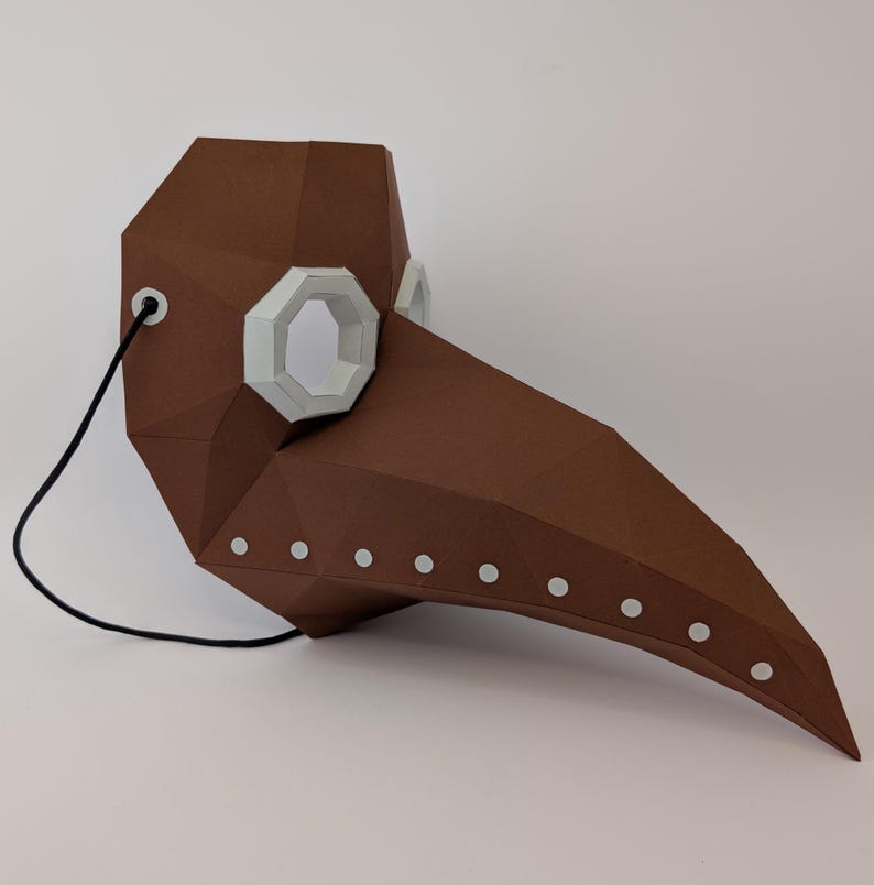 Papercraft Plague Mask Pattern | PDF and SVG Files for Cricut ...