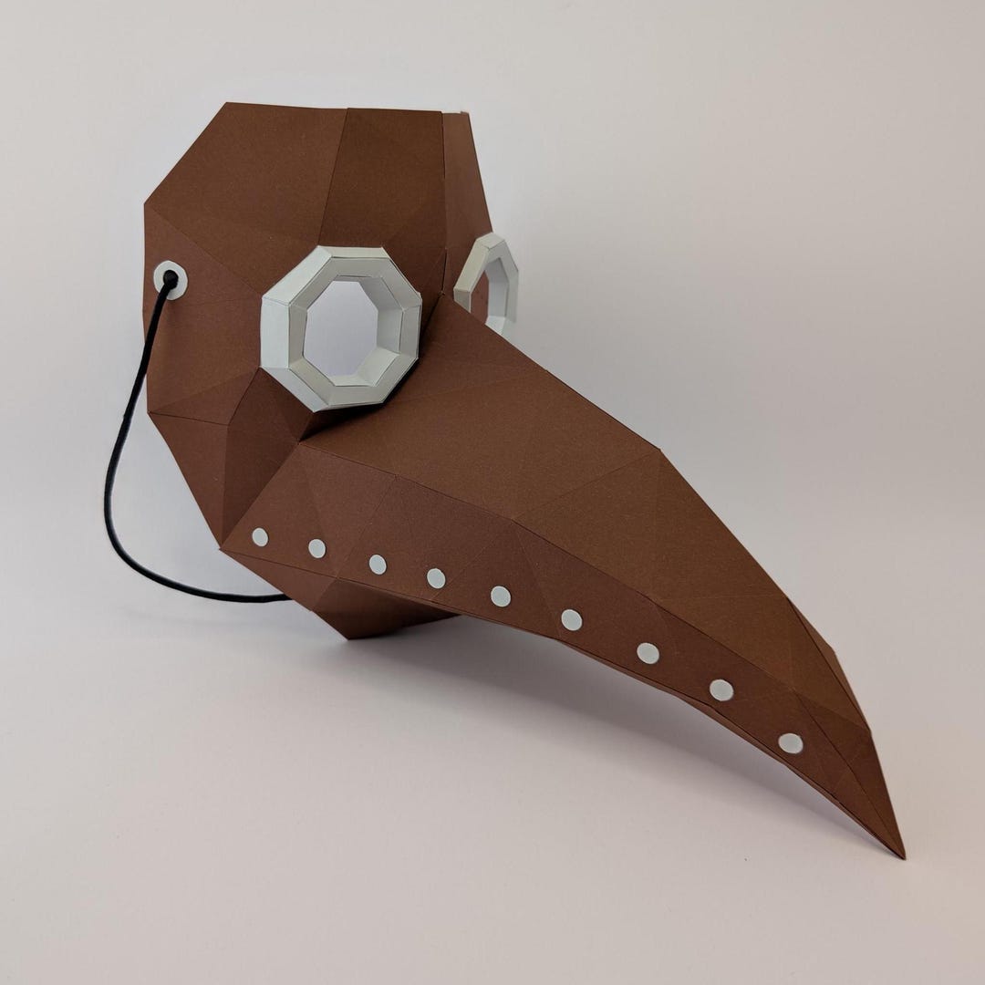 Papercraft Plague Mask Pattern | PDF and SVG Files for Cricut ...