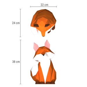Fox 3D Papercraft DIY Paper Sculpture Paper Model Pattern Do It ...