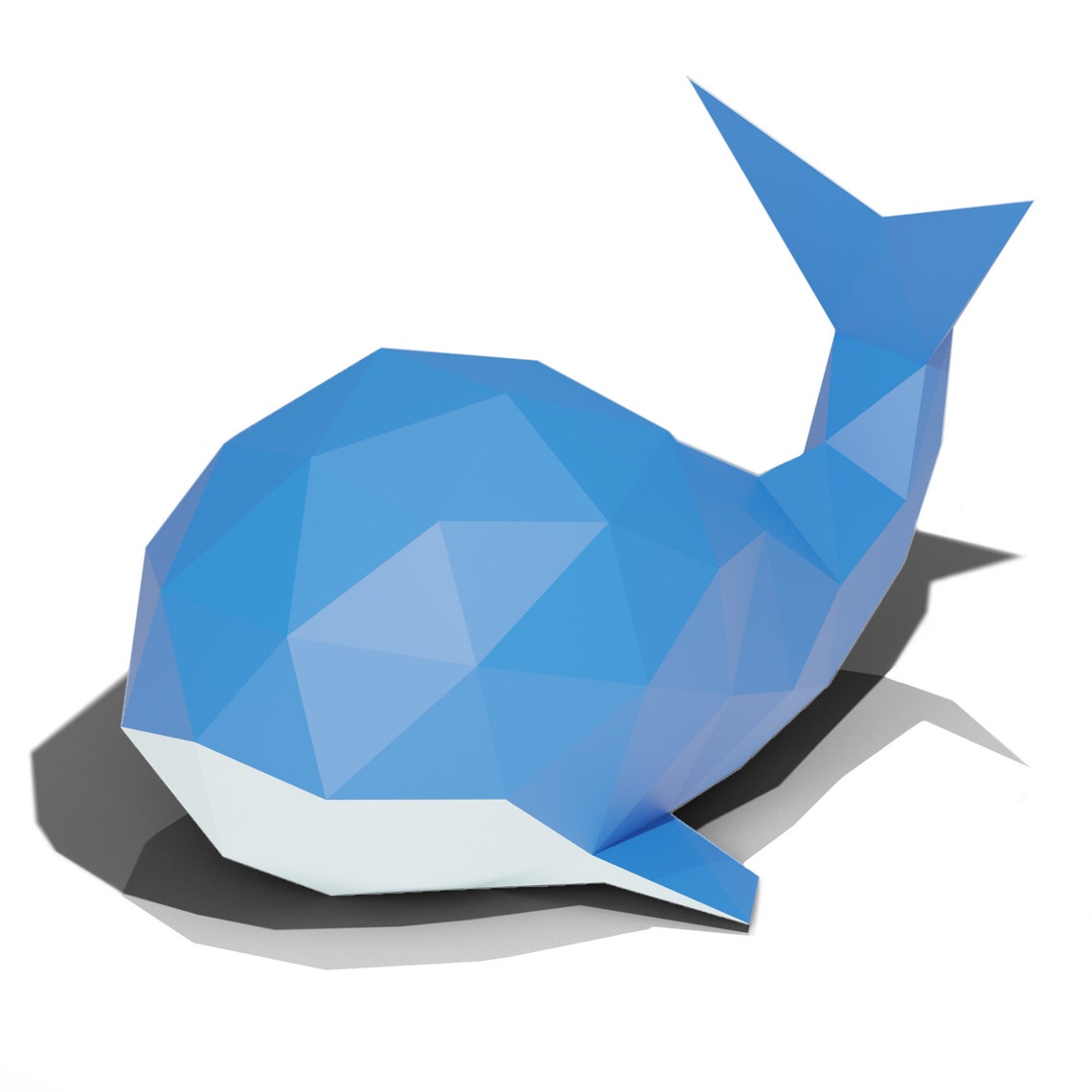 Whale 3D Papercraft DIY Paper Sculpture Paper Model | Etsy