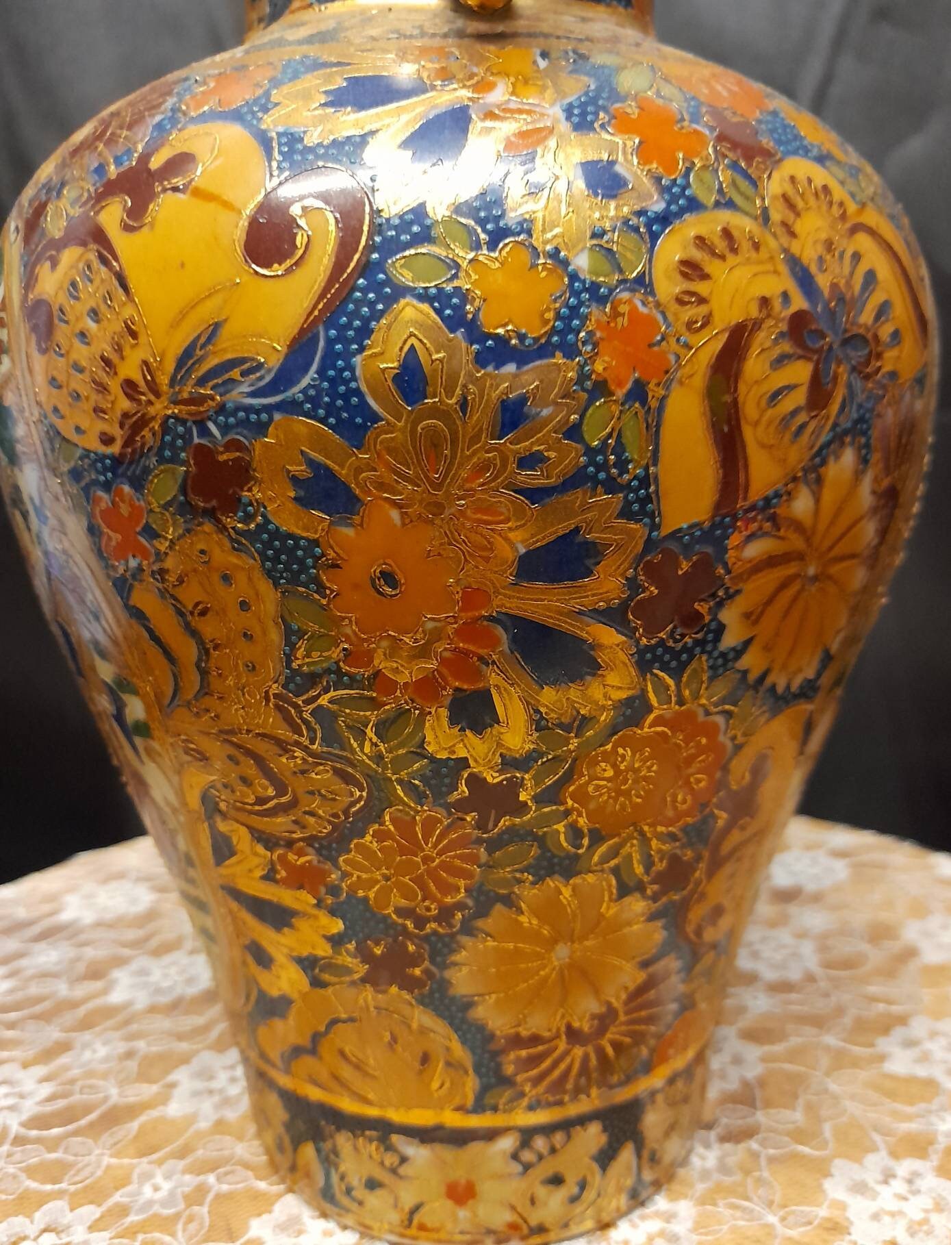 Large Satsuma vase in fabulous detail and colour. | Etsy