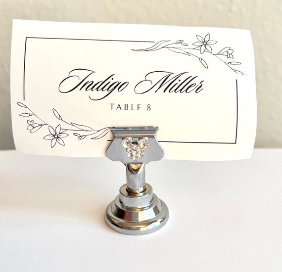 Disney Princess Placecards Holders Silver Bell Place Card Holders