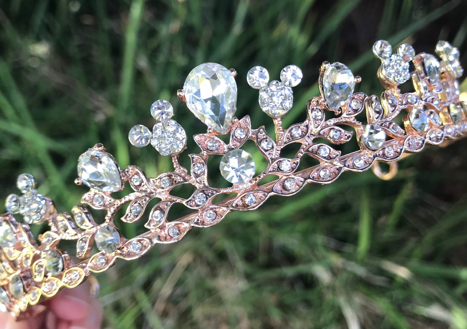 Disney Cinderella Tiara Clear Crystal Mickey Mouse Tiara - Etsy