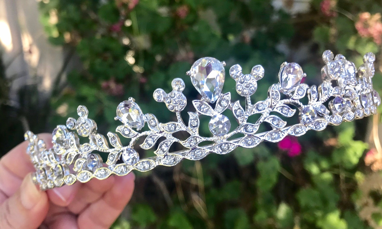 Disney Cinderella Tiara Clear Crystal Mickey Mouse Tiara - Etsy