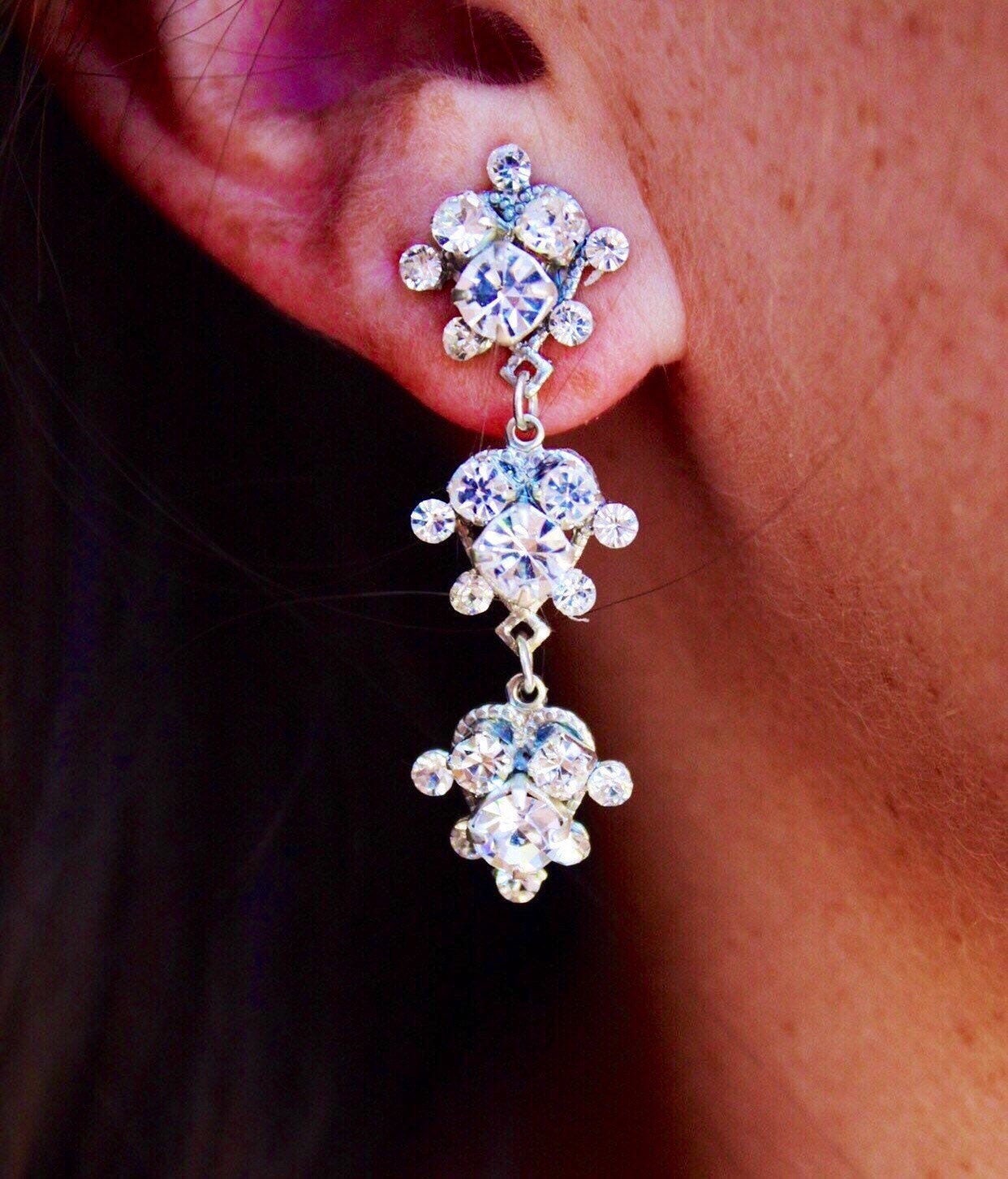 Disney Inspired Hidden Mickey Mouse Ears Dangle Silver - Etsy