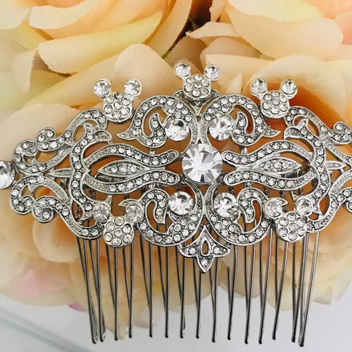 Mouse Ears Hidden Mickey Bridal Hair Comb-disney - Etsy