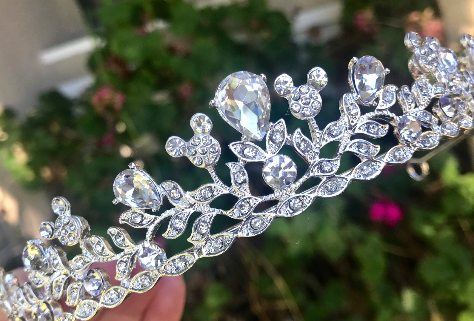 Disney Cinderella Tiara Clear Crystal Mickey Mouse Tiara - Etsy