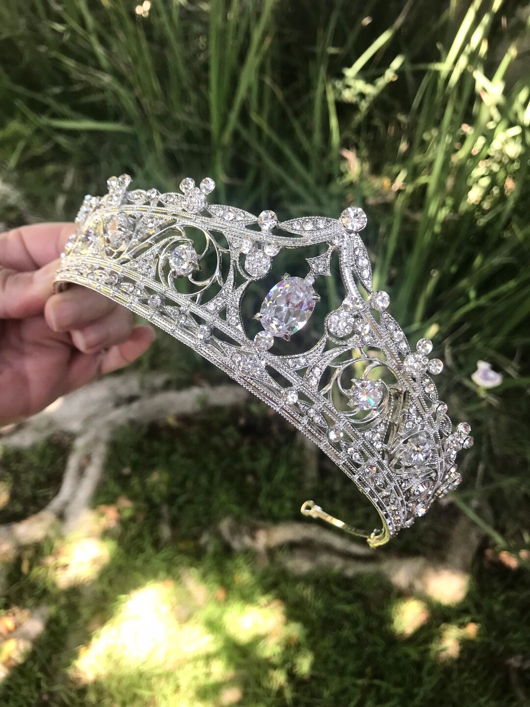 Vintage Crystal Rhinestone Tiara: Jasmine Aladdin Wedding Crown - Etsy